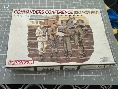 Dragon 1/35th Scale Commanders Conference Kharkov 1943 Figure Set No ...