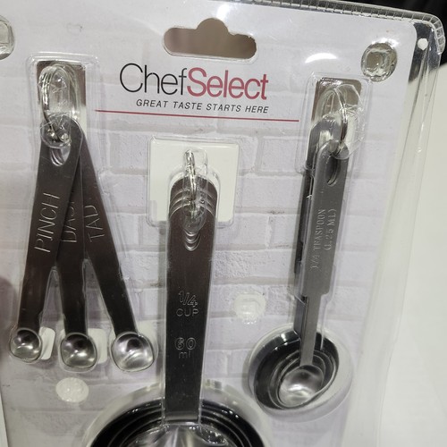 Chef Select 11 Piece Measuring Set Cups/Spoons Stainless Heavy Gauge ...