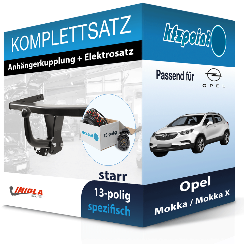 Für Opel Mokka / Mokka X 12- IMIOLA HAK-POL Anhängerkupplung starr ...