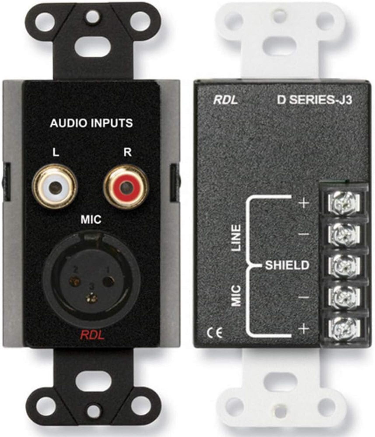 RDL D-J3 Mic/Line Input Assembly, XLR Microphone Input with Gold ...