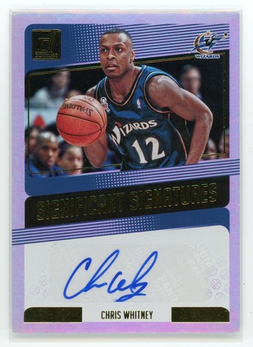 2018-19 CHRIS WHITNEY AUTO PANINI DONRUSS SIGNIFICANT SIGNATURES ...