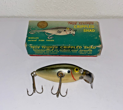 Vintage True Temper Crippled Shad Fishing Lure w/ Box | eBay