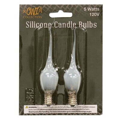 Silicone Dipped 5 Watt Clear Silicone Bulbs 2 Pack G620264 Incandescent ...