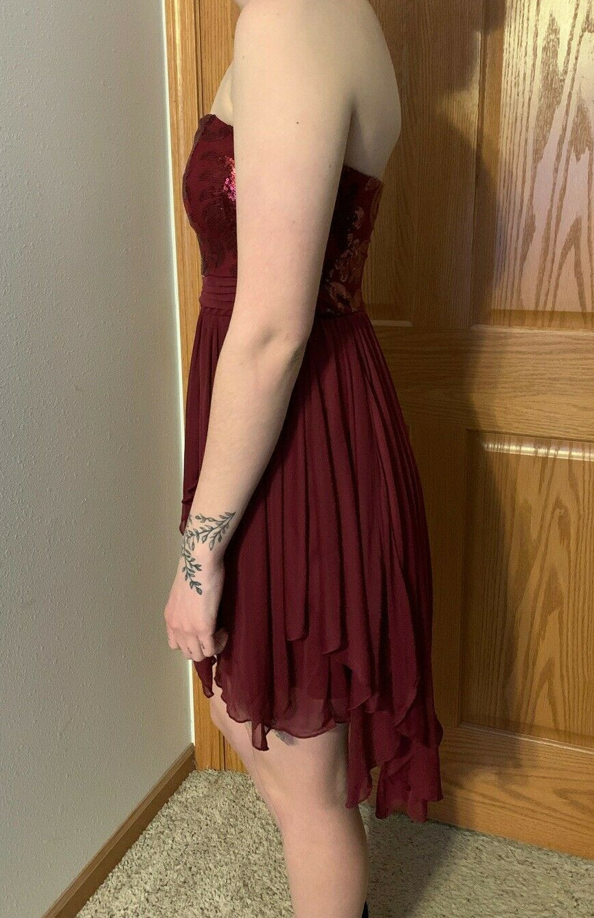 My Michelle Maroon dark red Homecoming prom party dre… - Gem