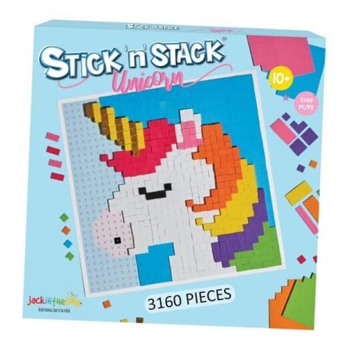 Stick n Stack Mosaic Arts and Crafts for Kids and Adults Stick N Stack Unicorn | eBay