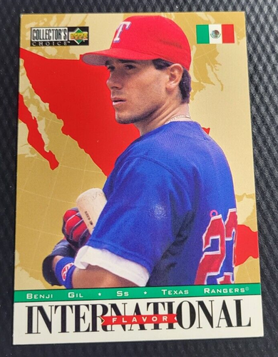 1995 UD Collector's Choice BENJI GIL Texas Rangers INTERNATIONAL FLAVOR ...