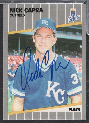 Nick Capra Royals Autographed 1989 Fleer #279 w/COA 012924NPCD7 | eBay
