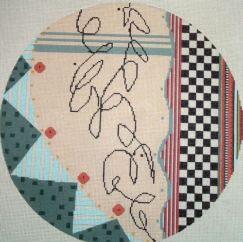 Penny Macleod "Geometric Circle" Hand Painted Needlepoint Canvas WK | eBay