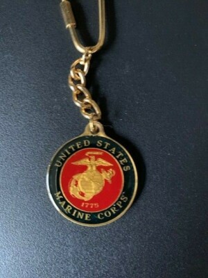 Hand Painted Marine Corps Key Chain | eBay