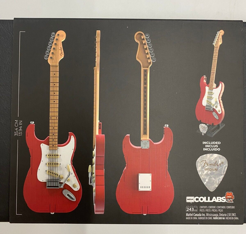 MEGA Collabs Fender Stratocaster Guitar Lego 243 PCS Limited Edition ...