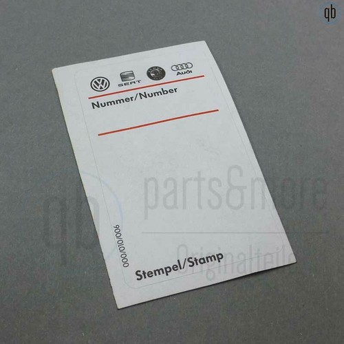 5x Original Volkswagen Aufkleber Hinweisschild 000010006 | eBay.de