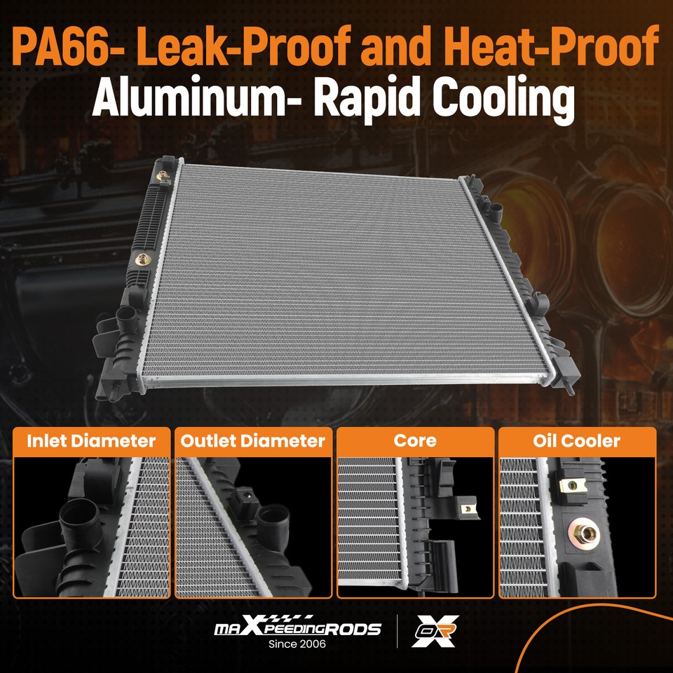 Radiator for Chevy Chevrolet Traverse for Buick Enclave 2018-2024 3.6L ...