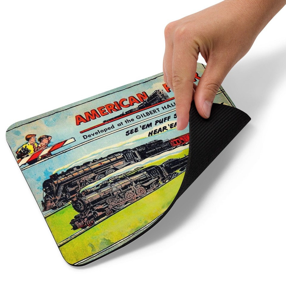 American Flyer Trains – Vintage Catalog Art Mouse Pad | Classic Gilbert ...