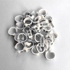 4 Mm Split Ring 100-Pack Multi-Colored Split Leg Rings For Canaries ...
