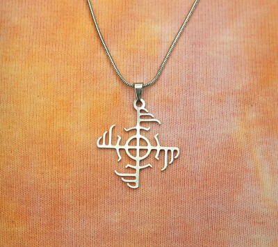 Ginfaxi Necklace, Iceland Icelandic Combat Stave Waterproof Stainless ...