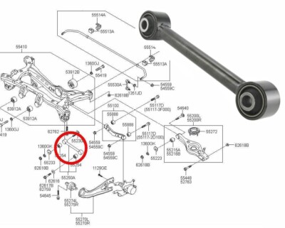 Rear Control Arm FOR Hyundai Santa Fe Grand Tucson ix35 Kia Sportage ...