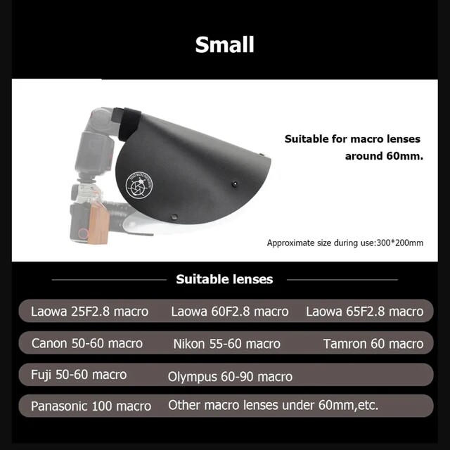 GUAGE Macro Flash Light Speedlite Softbox Diffuser Reflector Snoot ...