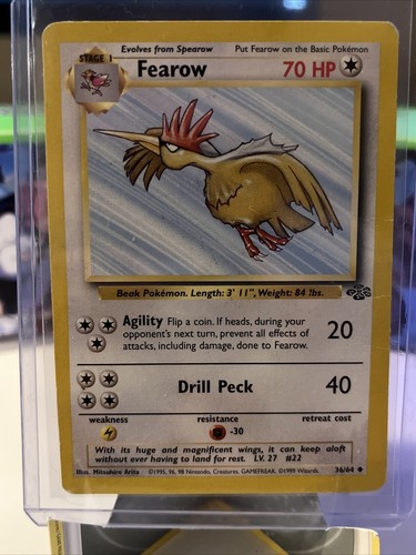 Pokémon TCG Fearow Jungle 36/64 Regular Unlimited Uncommon HP | eBay