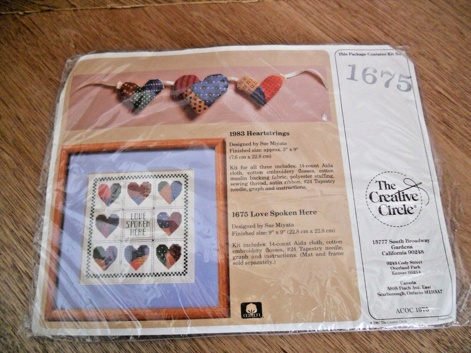 Vintage The Creative Circle Cross Stitch Kit Love Spoken Here 1675 ...