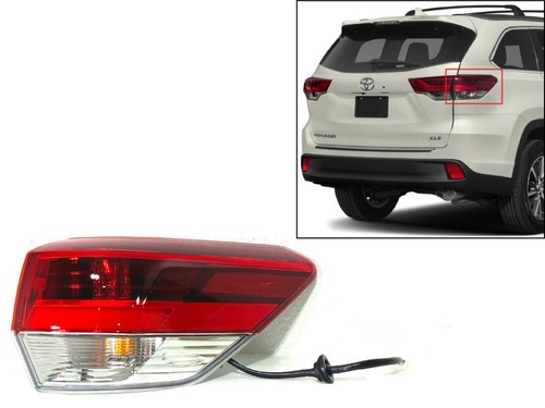 Fits 2018-2019 Toyota Highlander Rear Tail Light Lamp Outer Right RH ...