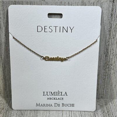 Lumiela "DESTINY" Necklace Gold Color 15”-20” Nickel Free Marina De ...