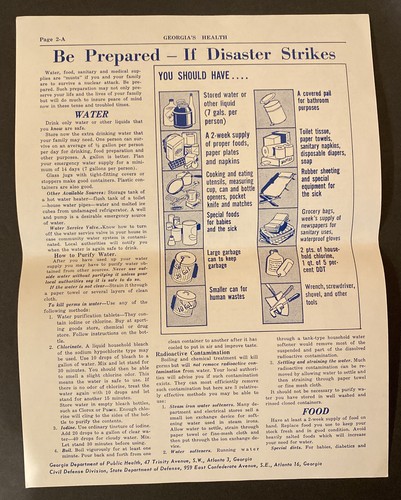 ANTIQUE Oct 1962 Civil Defense Division Nuclear Attack Checklist VTG ...