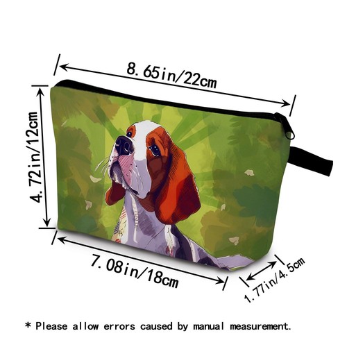 Beagle Gift Beagle Art Print Makeup Bag Accessories Cute Small ...