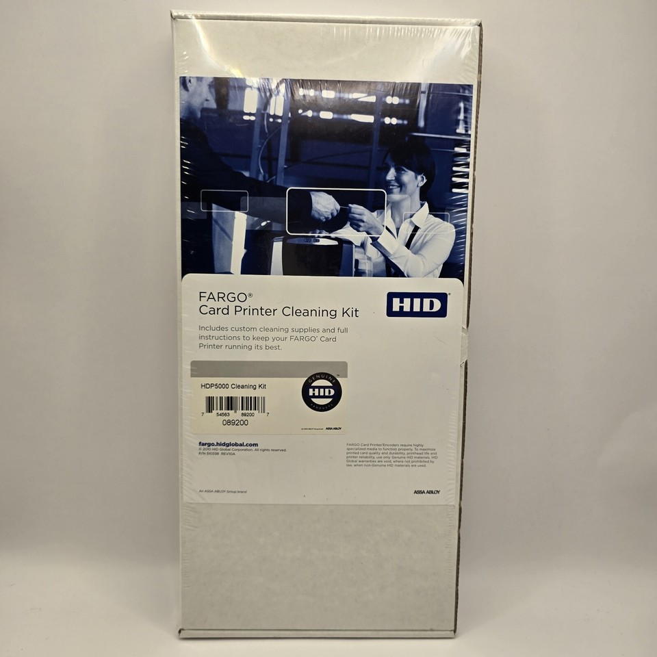 HID Global Fargo Cleaning Kit for HDP5000 Card Printer 089200 NEW ...