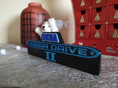 logo sega megadrive 2 à exposer collection retrogaming display sign | eBay