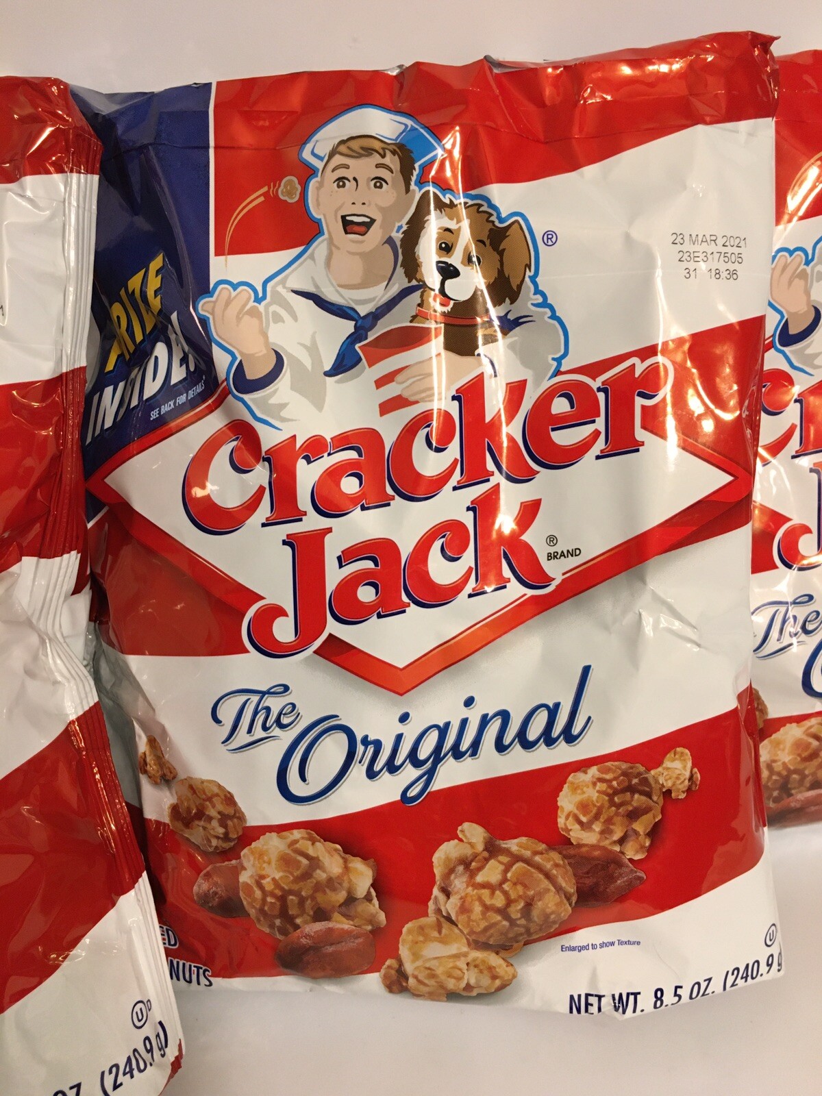 3 Cracker Jack Original Caramel Coated Popcorn & Peanuts 8.5 oz Bags | eBay