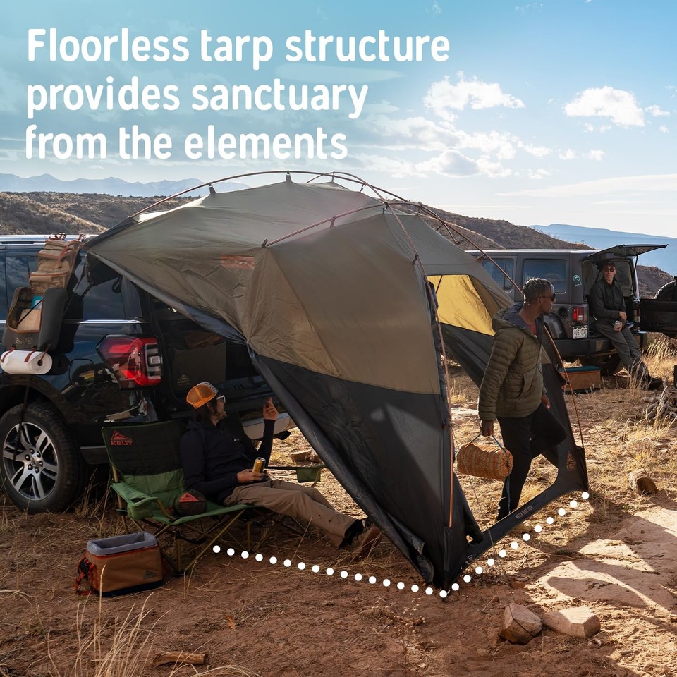 Highroads Overlanding Shelter - Universal Mount Car Camping Tent with ...