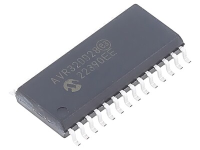 AVR32DD28-I/SO IC: AVR Microcontroller EEPROM: 256B Static RAM: 4kB ...