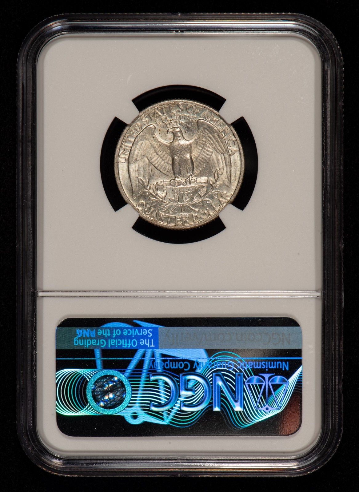 1964-D 25c Washington Quarter - FS-901 Type-C Rev of 65 - NGC MS 61 ...