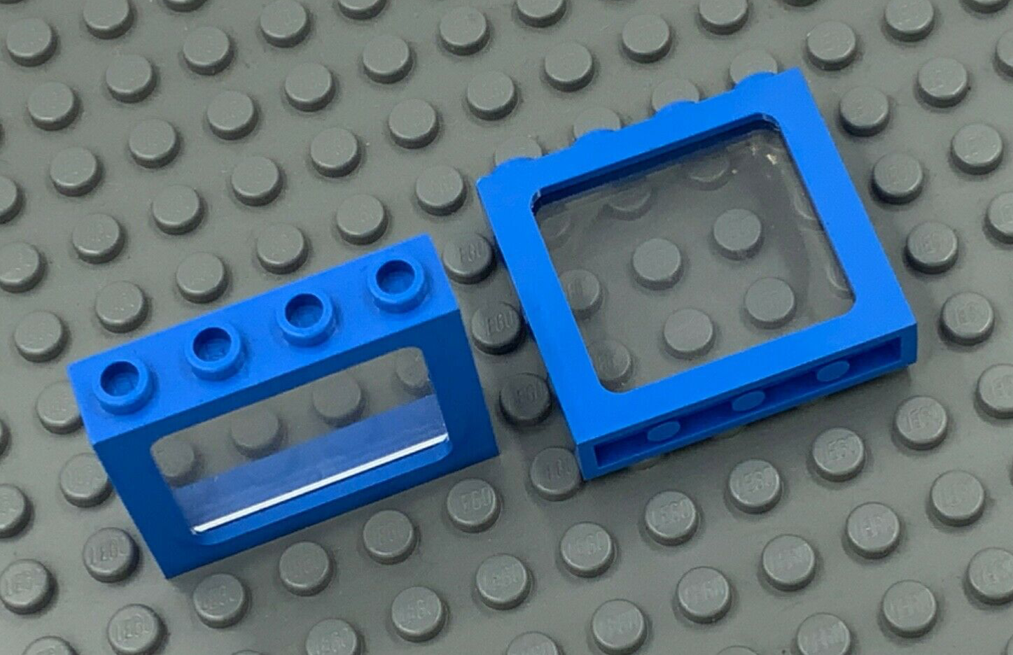 Lego window 1x4 in blue with glass x2 | eBay Australia