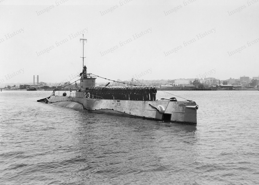8x10 Print Military Navy Submarine USS S-33 (SS-138) First S-Class 1918 ...