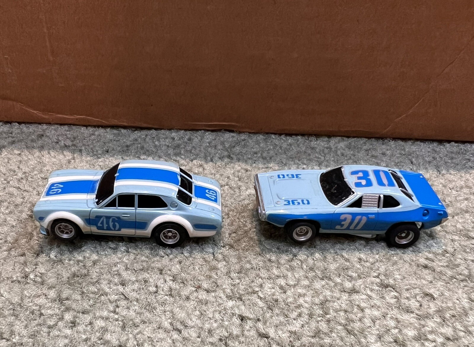 1978 Aurora AFX Rally Champion Slot Car Set 2 Cars Ford Escort & GTX ...