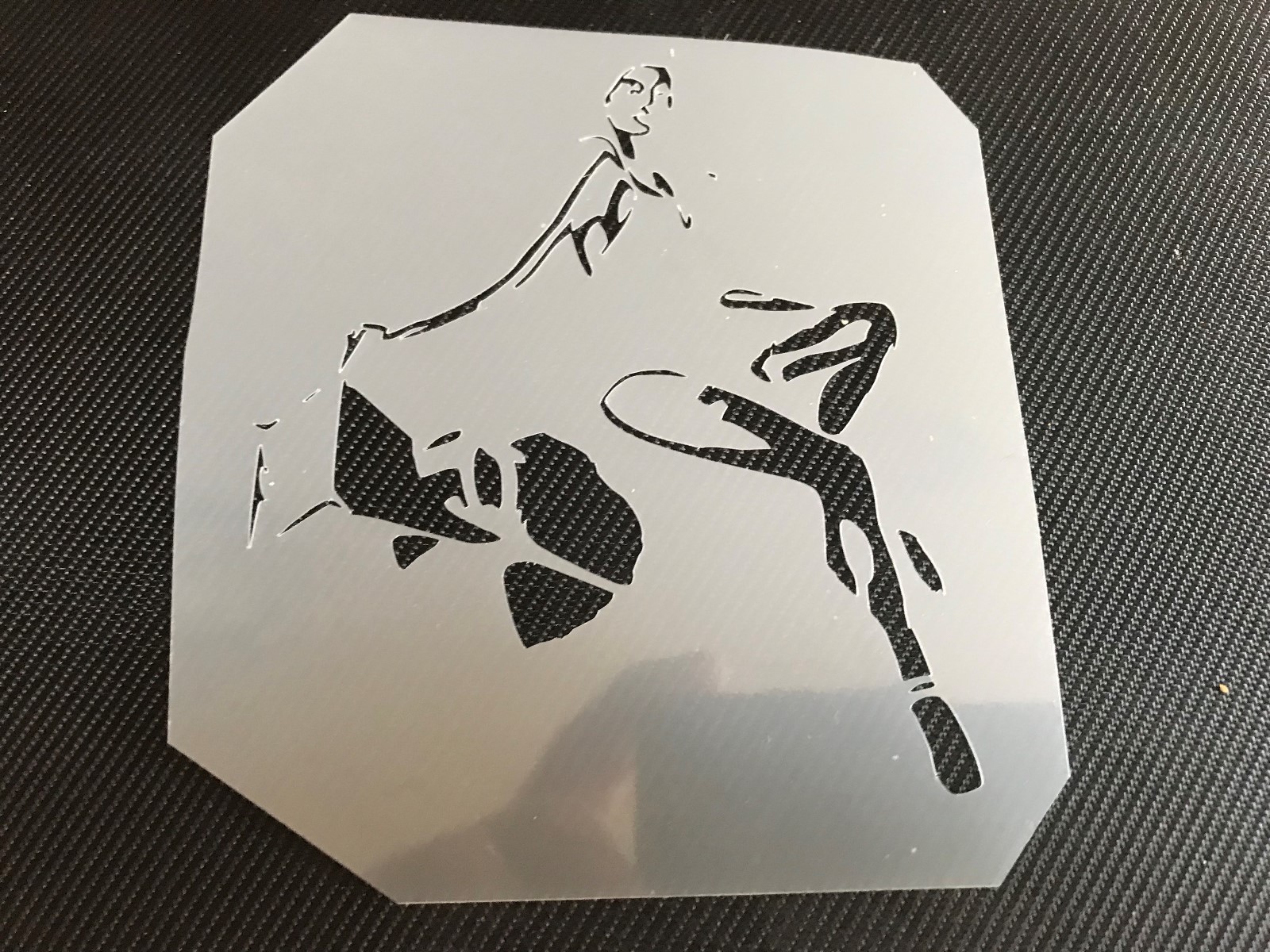 Reusable Multilayer STEP BY STEP airbrush stencil pinup BOMB 1 MYLAR ...