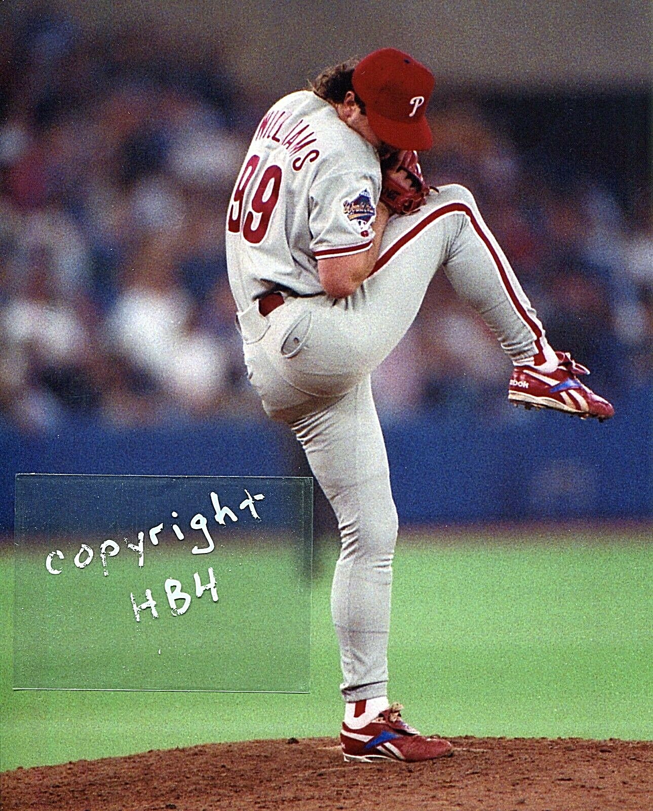 MITCH WILLIAMS Photo Philadelphia Phillies in action (c) 1993 World ...