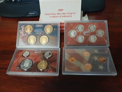 2009 S United States Mint Silver 18 Coin Proof Set with COA | eBay