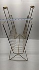 Vintage Mid Century Metal Wire Rack Record LP Album Stand Holder Atomic ...