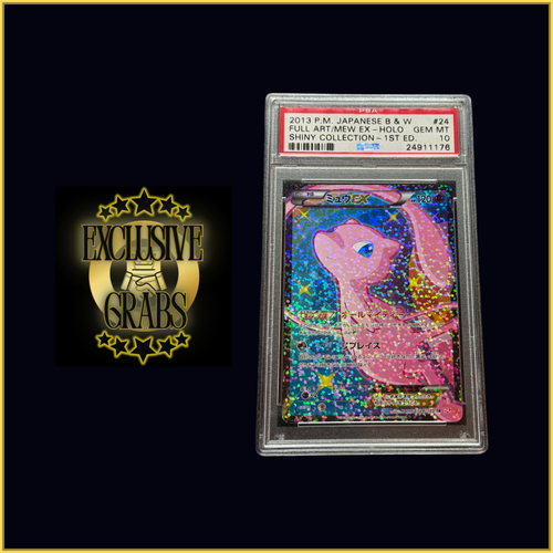 2013 Pokemon JPN B&W Shiny Collection 1st Ed #024 Mew EX Full Art PSA ...
