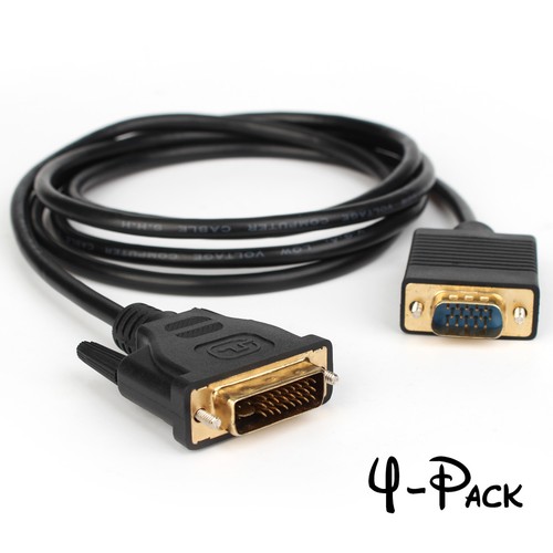 Heavy Duty Long VGA Computer Monitor Cable Cord 1080p High Resolution 1 ...