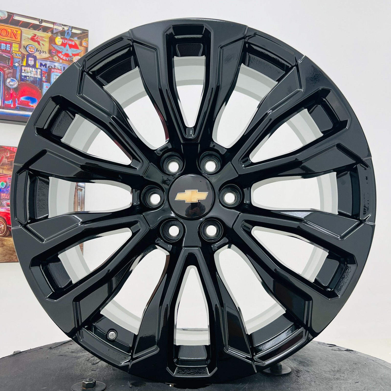Black Chevy Silverado Tahoe Wheels Rims Escalade GMC Sierra Yukon ...