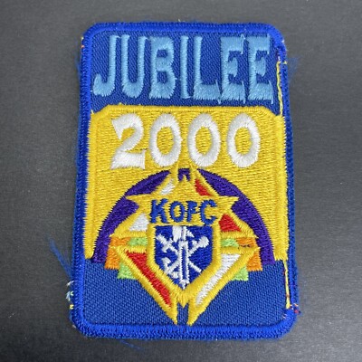 Vintage 2000 Knights Of Columbus Jubilee 2000 Embroidered Patch Badge ...