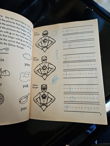 Vintage Power Ranger Workbook Morph into Spelling 1994 Golden Book | eBay