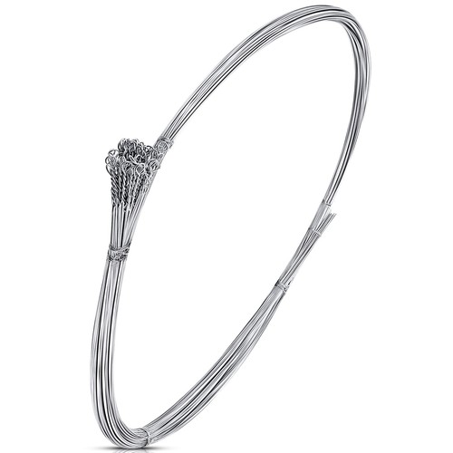 60 Pcs Baling Wire 14 Gauge 14 Feet Metal Bundle Single Loop Galvanized ...