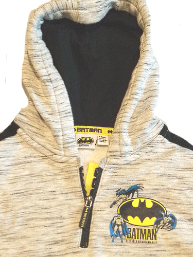Grey Batman Hooded Top - Primark - Male Child - Ages 4-5 Years - 110 cm ...