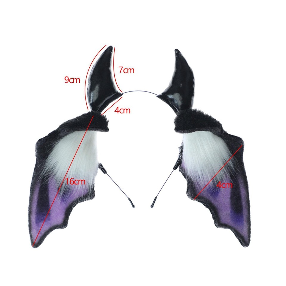Devil Ears Headband Animal Ears Headwear Hair Hoop Funny Devil Horns ...