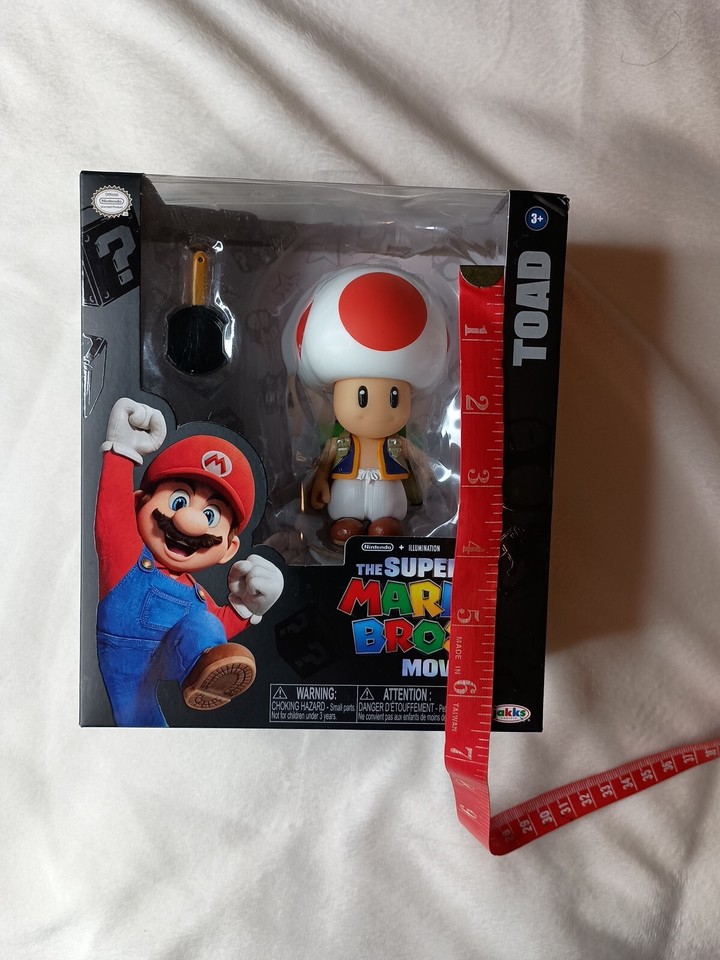 Super Mario Bros Movie 4” Articulated Toad Action Figure w/Fry Pan NEW ...