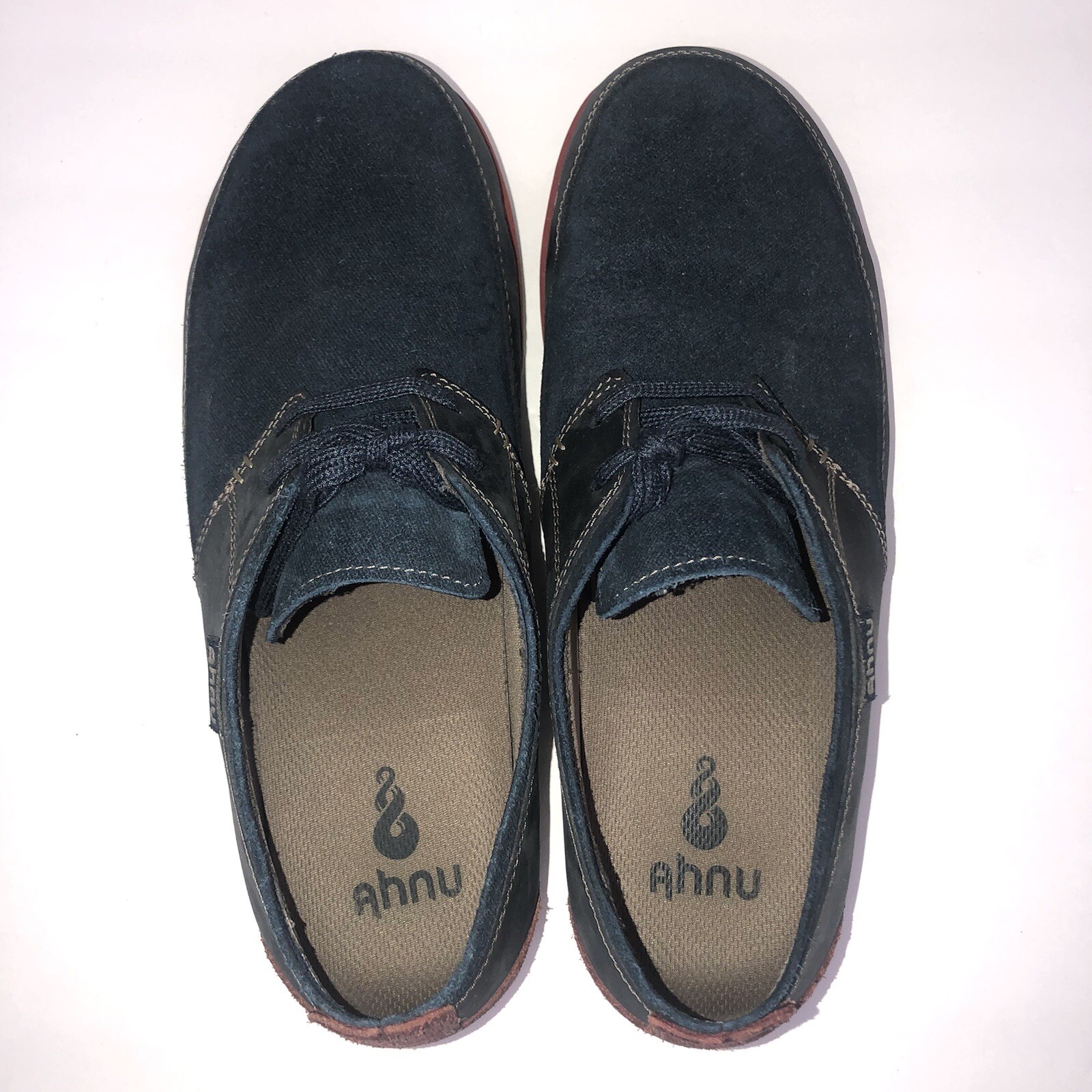 Ahnu Parkside Shoes Blue Red Beige Casual Walking Oxfords Men’s Size 9. ...